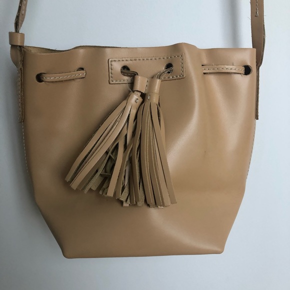 J. Crew | Bags | J Crew Mini Bucket Bag In Leather | Poshmark